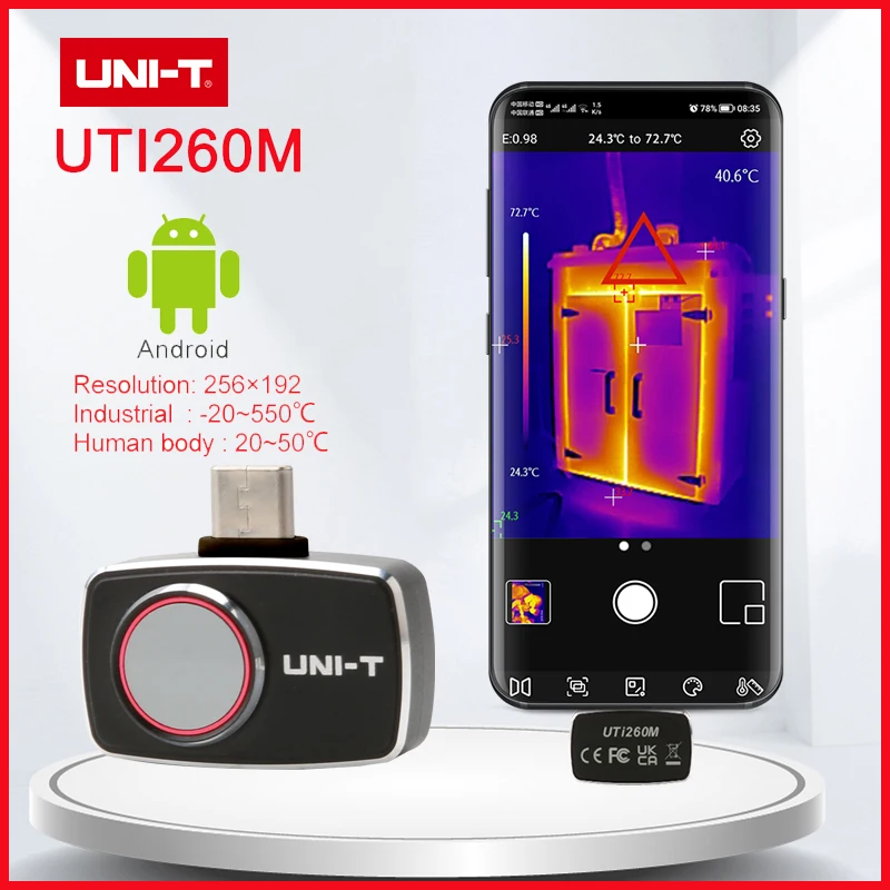 UNI-T UTi260M Android Mobile Phone Thermal Imager PCB Electronic Module ...