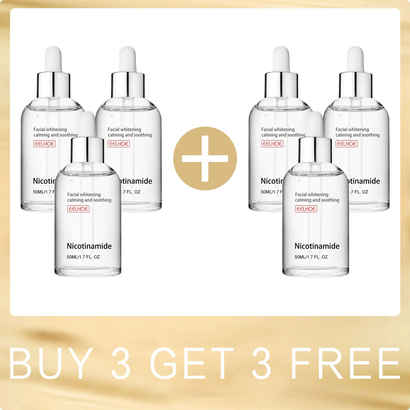 Suero que reduce los poros y elimina la opacidad del rostro Suero hidratante con nicotinamida y ...