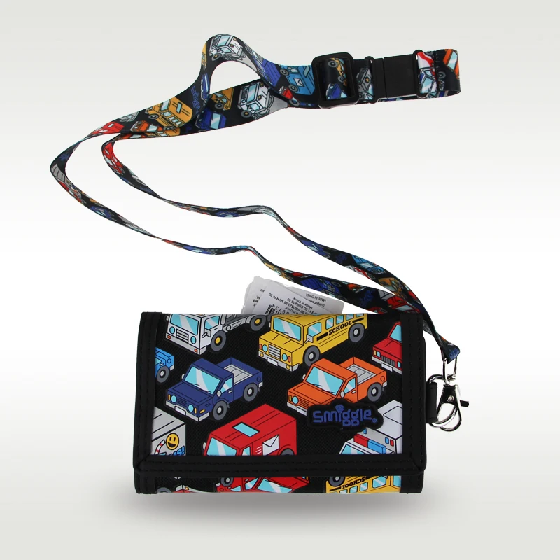 Australia Smiggle Original Children Wallet Boys Clutch Card Bag Black ...