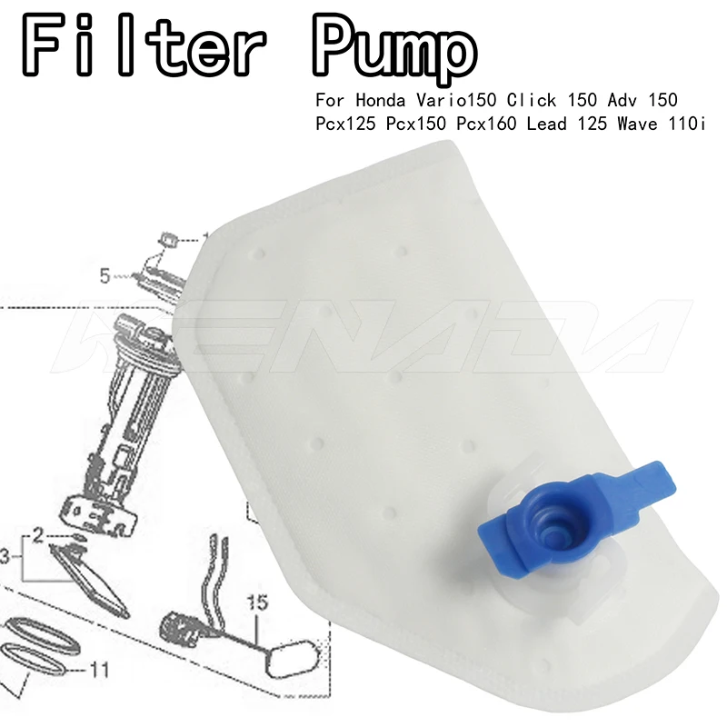 Fuel Pump Filter For Honda Vario150 Click 150 Adv 150 Pcx125 Pcx150 ...
