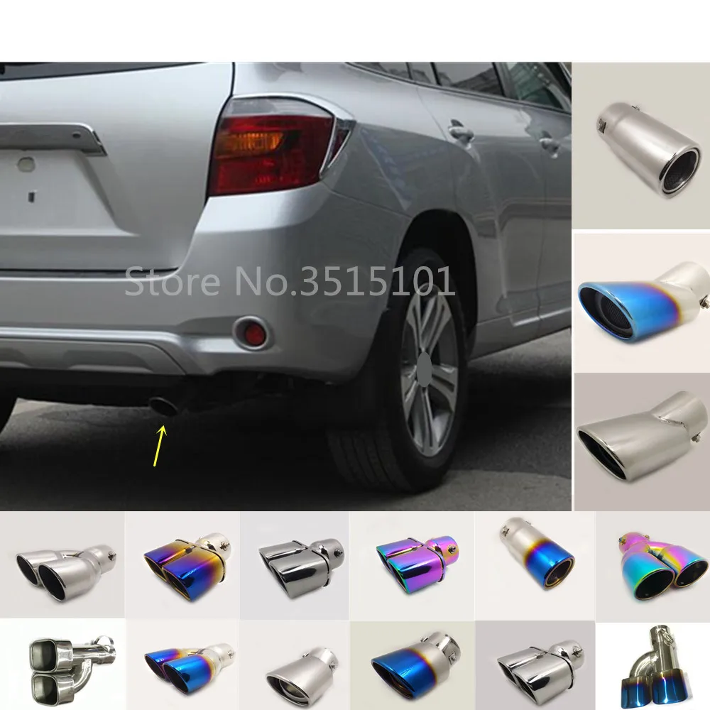 Car Body Styling Cover Muffler Pipe Outlet Dedicate Exhaust Tip Tail ...