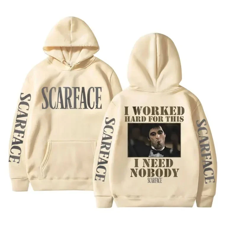 Sudadera-con-capucha-de-I-work-Hard-for-This-I-Need-Nobody-Scarface ...