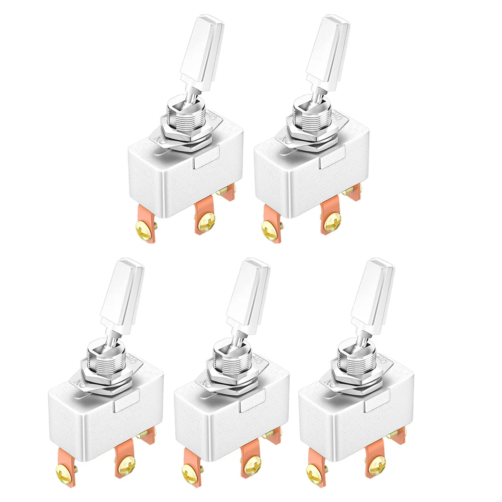 5PCS ON-Off-ON Toggle Switch 3 Position 50 Amp 12V Heavy Duty 3 Way ...