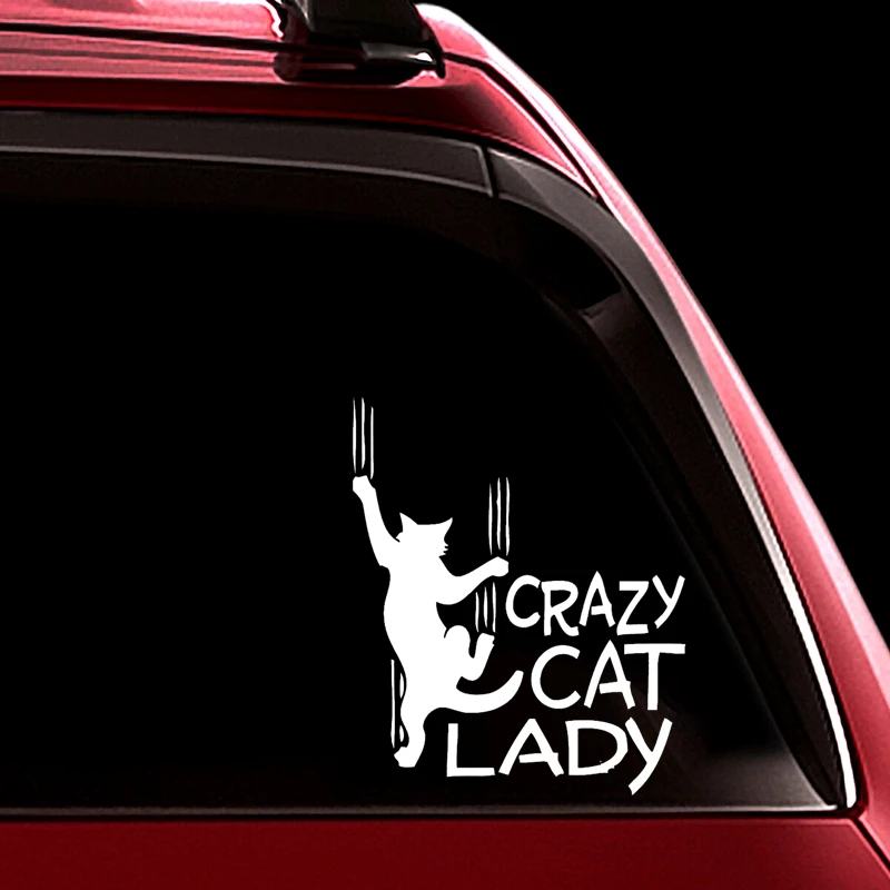 Crazy Cat Lady Car Decal