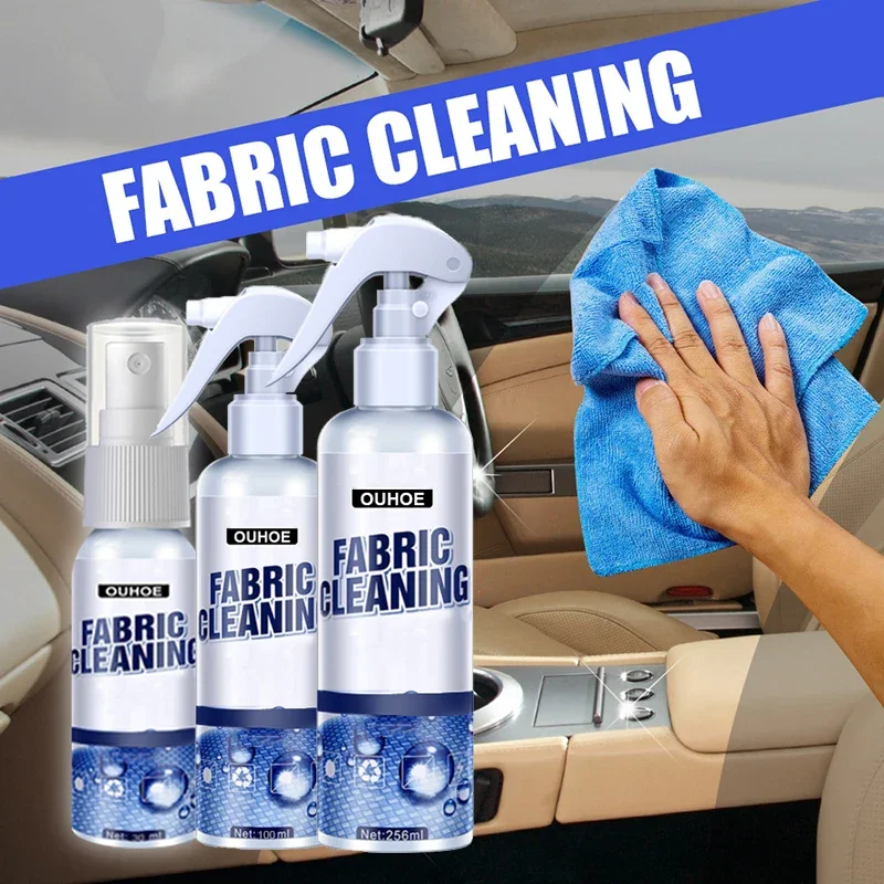 30/100/256ml Car Interior Leather Cleaning Agent Ceiling Fabric Flannel ...