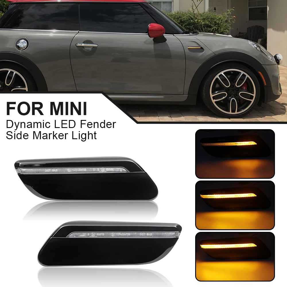 Dynamic LED Side Marker Light Turn Signal Lamp For Mini Cooper F55 F56 ...