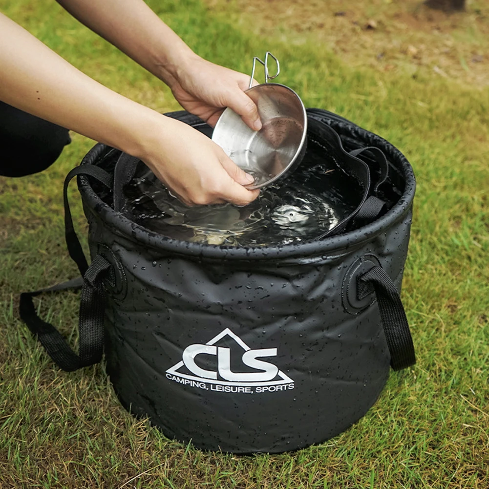 30l-Outdoor-Folding-Fishing-Bucket-Portable-Drain-Basket-Telescopic ...