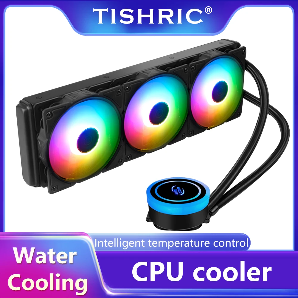 TISHRIC RGB Bunte CPU Wasser Kühler 120/240/360 PC CPU Wasser Kühlung ...