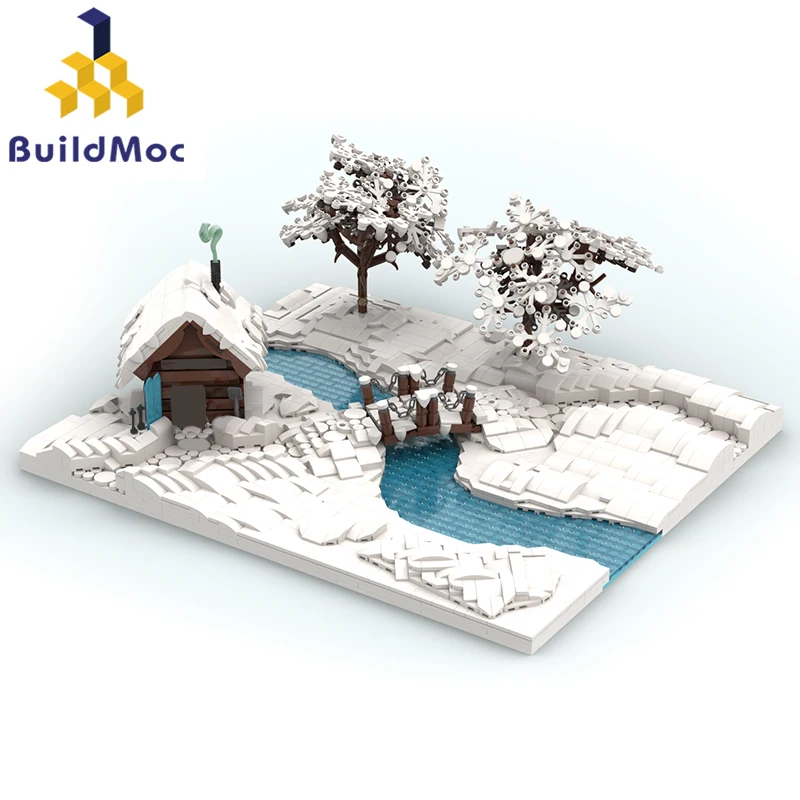 Snowflakes-House-Winter-Village-Building-Blocks-Set-BuildMoc-Church ...