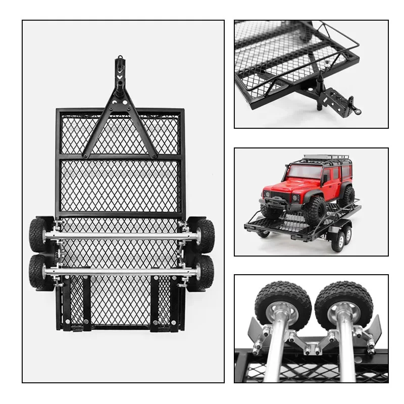 Simulation-Metal-Trailer-Frame-for-1-18-RC-Crawler-TRX4-M-Chevrolet-K10 ...
