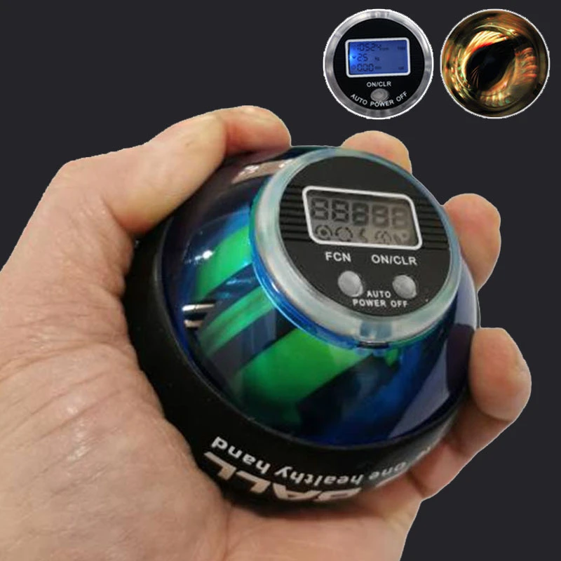 Wrist Ball Self-starting Gyroscope Powerball Gyro With Count Table Hand ...