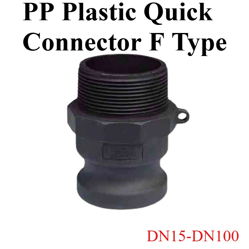 PP Plastic Quick Connector F Type Male External Thread Quick Connection ...
