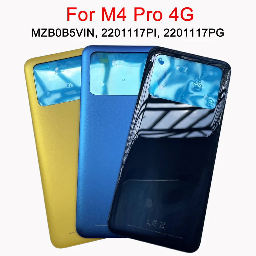 A-For-Xiaomi-POCO-M4-Pro-4G-Back-Battery-Cover-Rear-Door-Back-Housing ...
