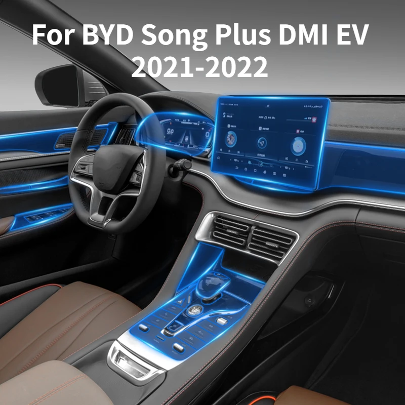 For BYD Song Plus DMI EV 2021-2022 Interior Center Console Navigation Instrument Screen ...