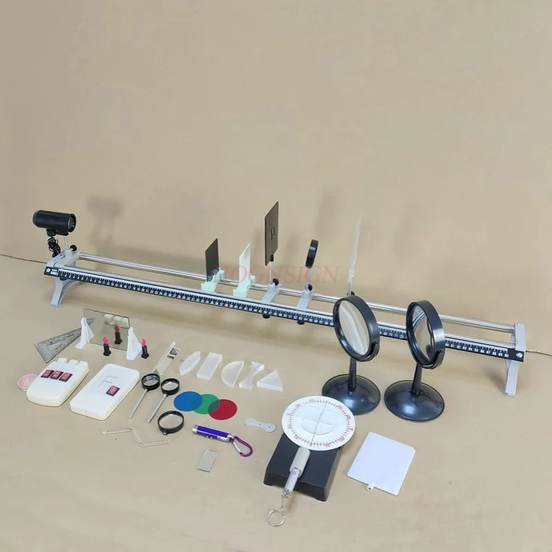 Optical-Experiment-kit-Triangular-Prism-Convex-Lens-Concave-Mirror-Dial ...