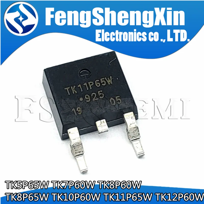 10ピース/ロットTK5P65W TK7P60W TK8P60W TK8P65W TK10P60W TK11P65W TK12P60W TO252