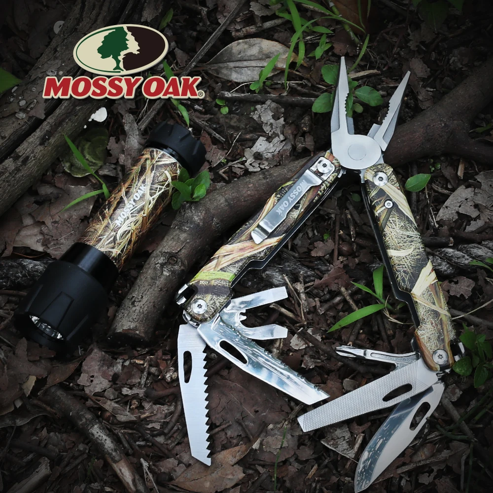 MOSSY-OAK-11-In1-Outdoor-Multi-Folding-Pliers-Flashlight-Set-Pocket ...