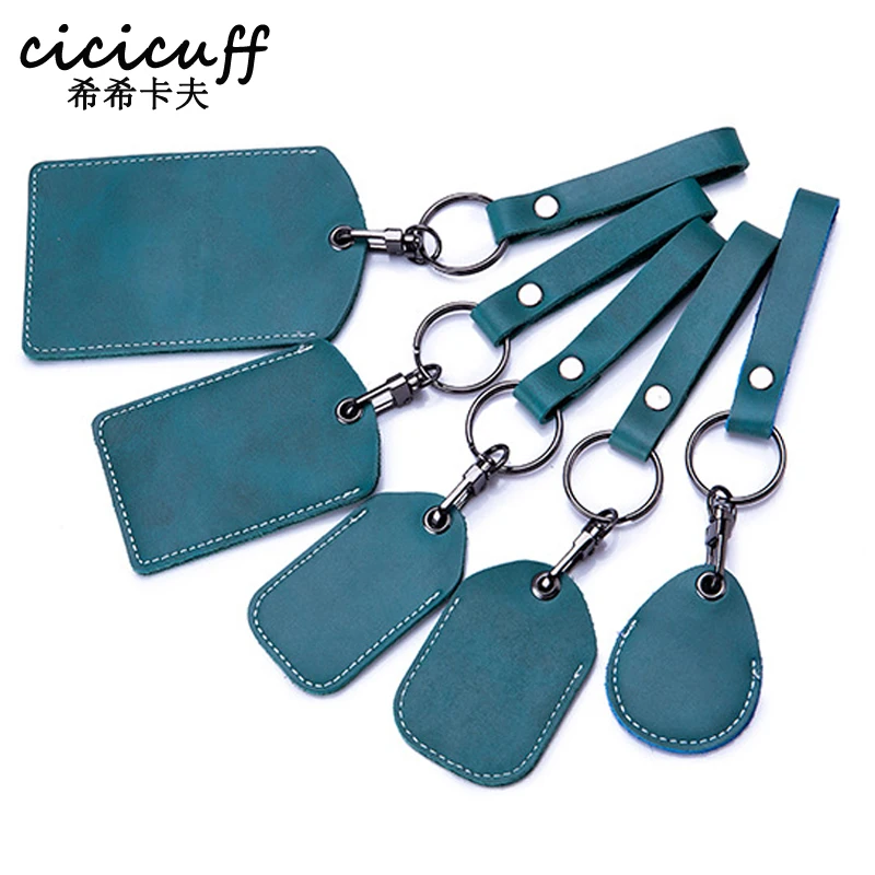 Genuine Leather Key Holder Bank Card Pocket Mini Bus Card Key Pouch ...