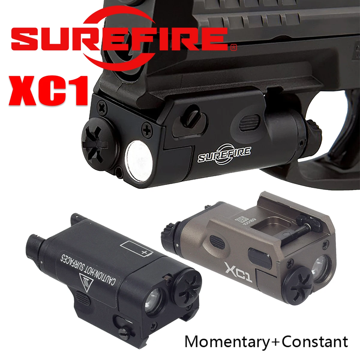 Tactical-Surefire-XC1-Weapon-LED-Light-Upgrade-Metal-Hunting-Pistol-Scout-Flashlight-For-Airsoft ...