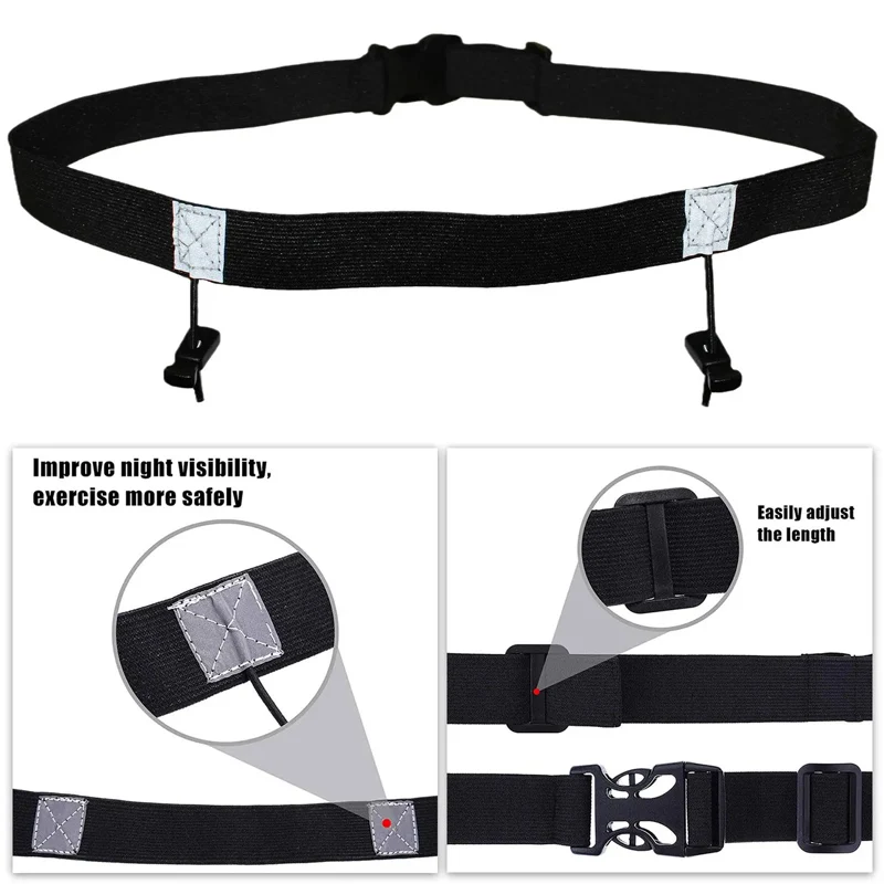 Running Race Number Belt Waist Pack Bib Holder For Triathlon Marathon ...