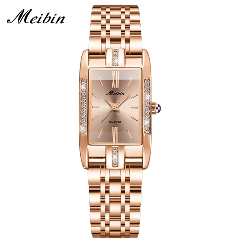MEIBIN-Rose-Gold-Women-Watches-Luxury-Rhinestone-Fashion-Elegant ...