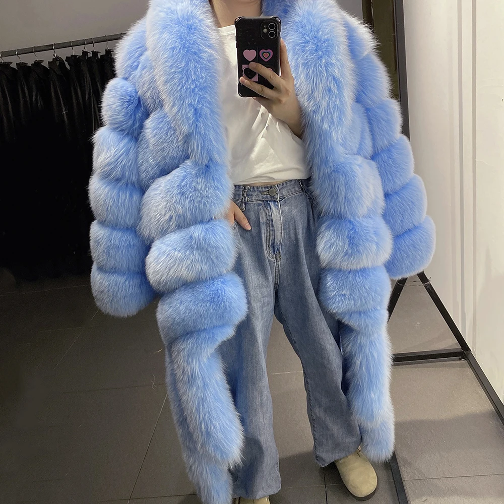 YOLOAgain-2023-Winter-New-Design-Asymmetrical-Real-Fox-Fur-Jacket-Coat ...