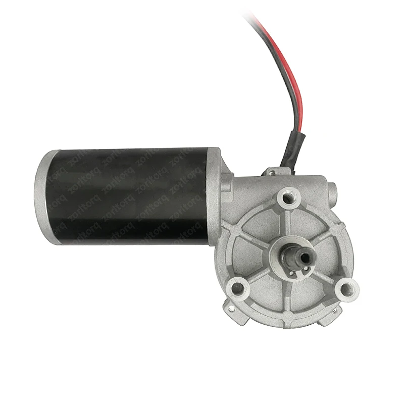 49mm Small Size Engine 12 Volt 24V Low Speed Electric Brushed Worm Gear ...