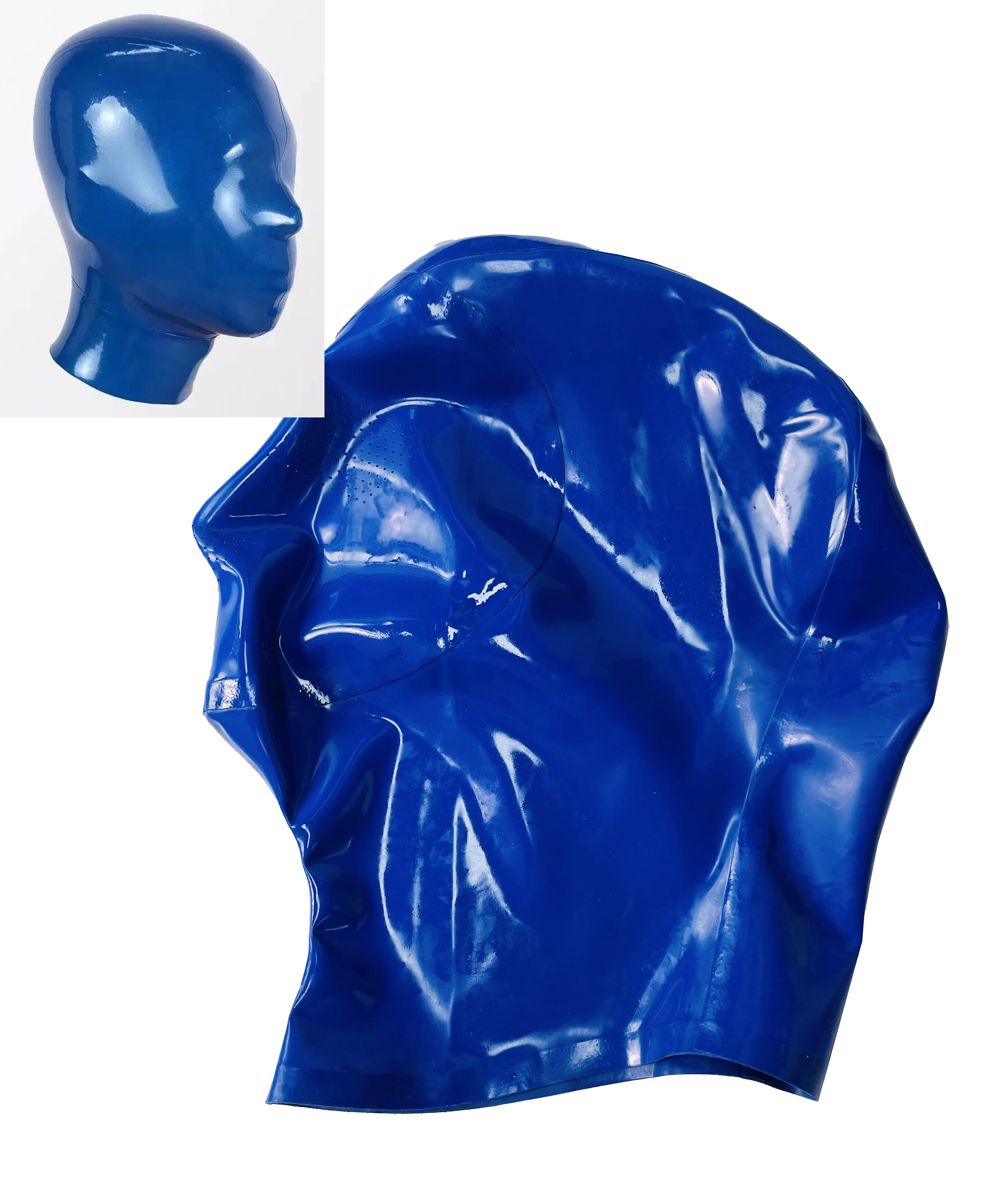 Dark-blue-Latex-mask-micropore-eyes-nose-closed-mouth-no-zip-full-cover ...