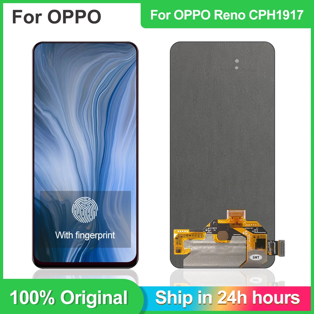 Amoled/TFT For Oppo Reno PCAT00 PCAM00 CPH1917 LCD Display Screen Touch Panel Digitizer Assembly ...