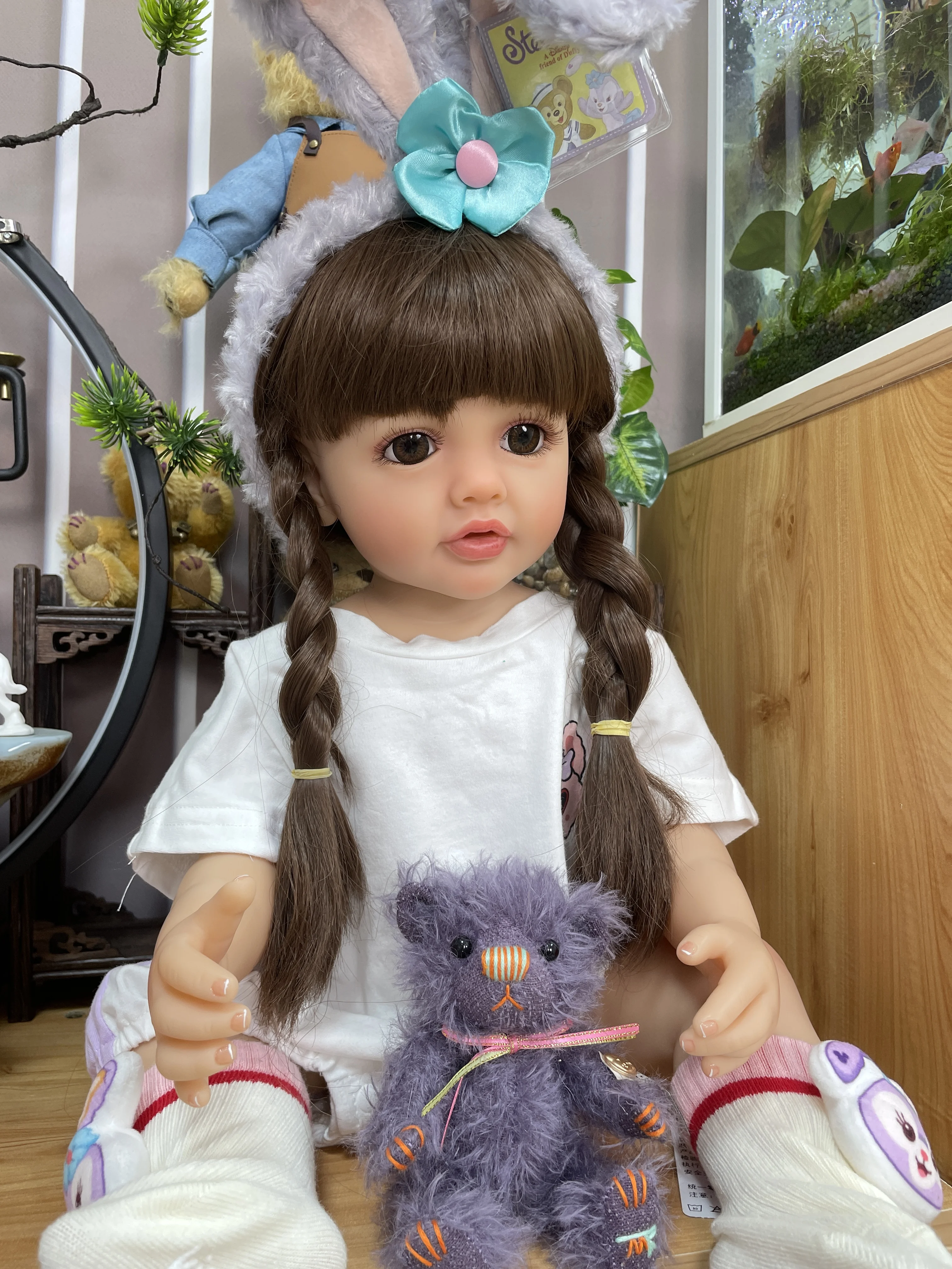 NPK-55CM-Full-Body-Silicone-Soft-Touch-Reborn-Toddler-Princess-Betty ...
