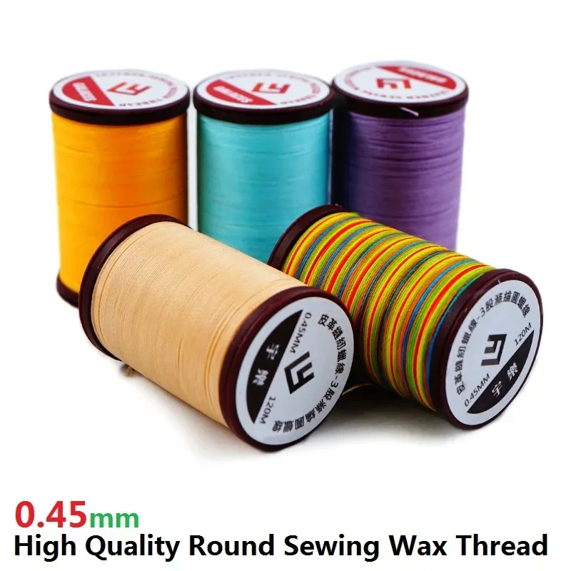 High Quality Round Sewing Wax Thread for Leather Craft Bracelet Weave ...