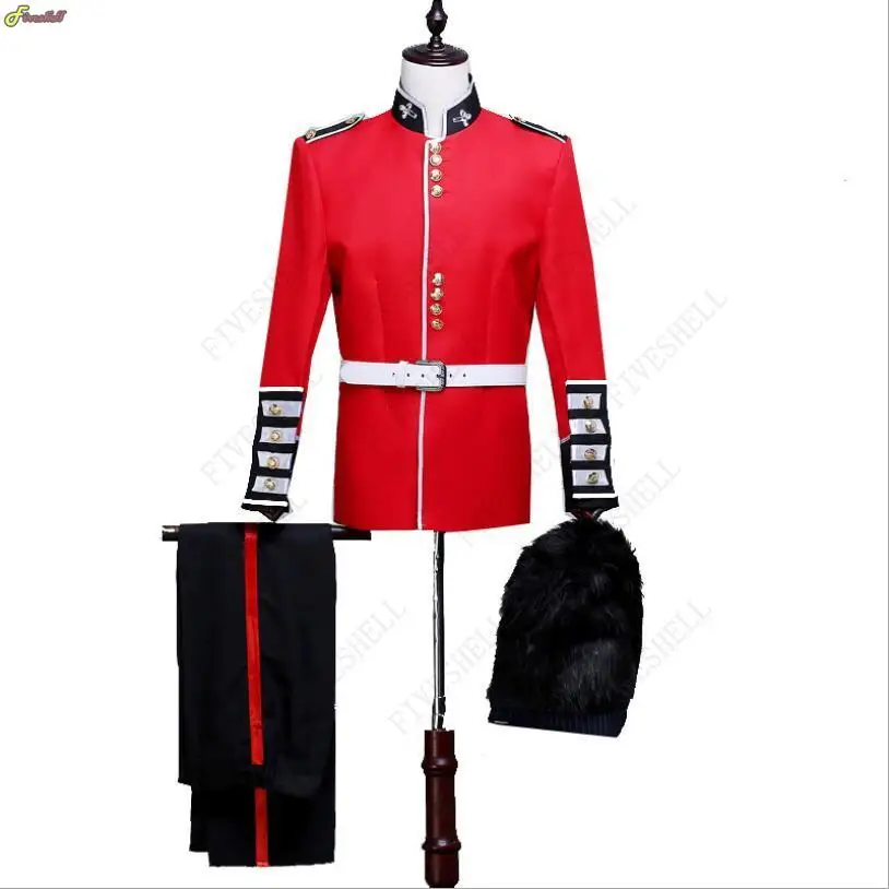 Adult-Kids-Halloween-British-Royal-Guard-Cosplay-Costume-Queen-s-Guard ...