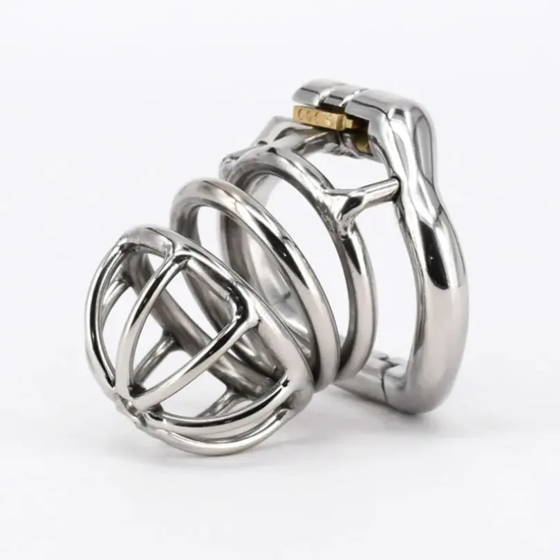 SODANDY-M-nnlich-Keuschheitsk-fig-Edelstahl-Keuschheitsg-rtel-Penis-Zur-ckhaltung-mit-Arc-Basis ...