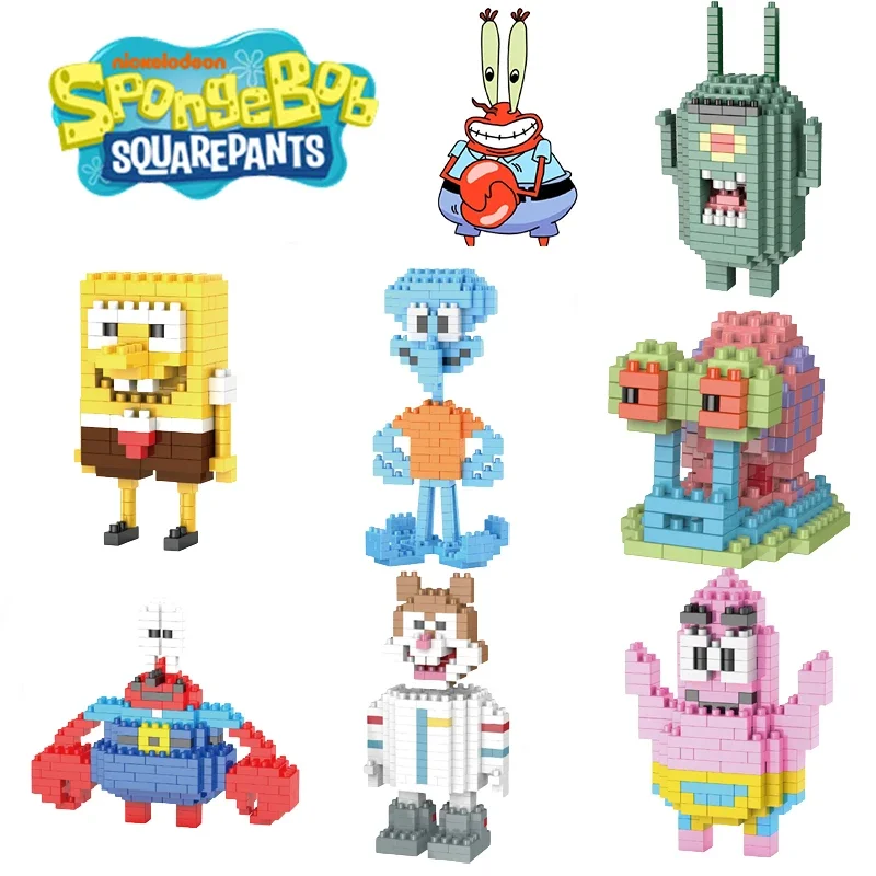 SpongeBob-Patrick-Small-Building-Blocks-Mr-Krabs-Sandy-Anime-Character ...