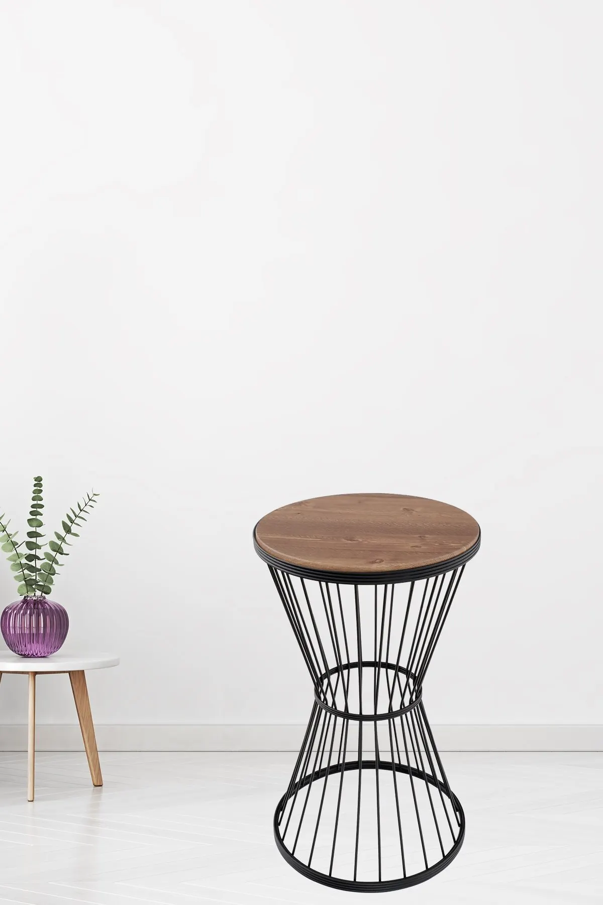 Modern-Nest-Side-Table-Antique-Scandinavian-Round-Metal-Leg-Tea-Coffee ...