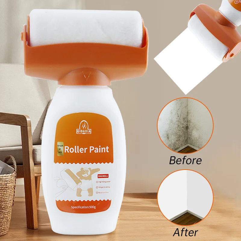 Wall-Repair-Roller-Paint-antibacterial-Household-White-Water-Based ...