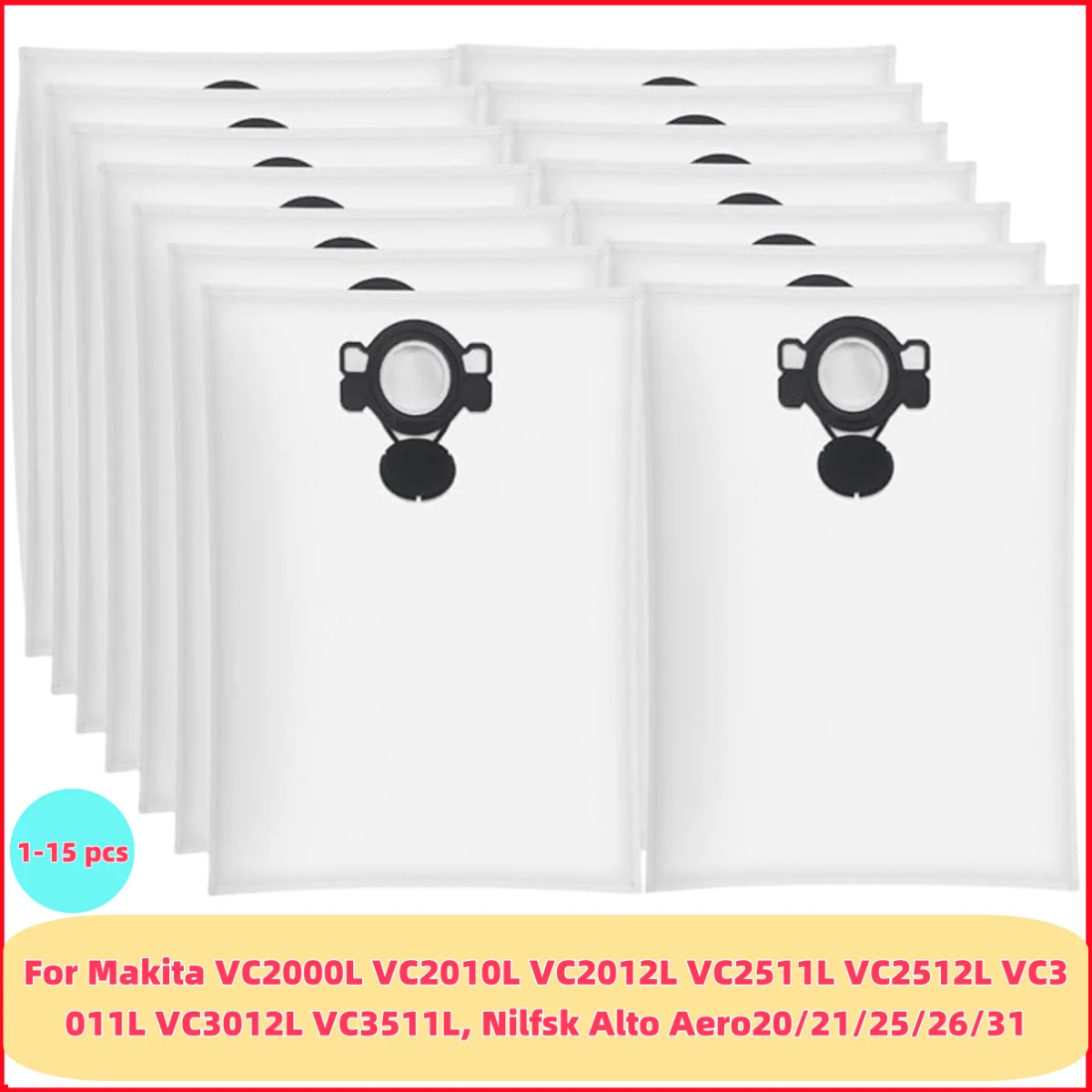 Vacuum Cleaner Bags for Makita VC2000L VC2010L VC2012L VC2511L VC2512L ...