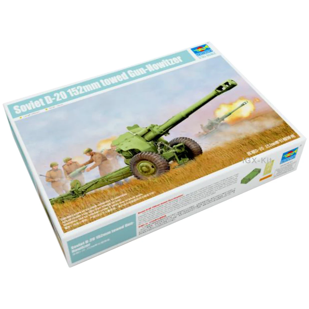 Trumpeter-02333-1-35-Soviet-D-20-D20-152MM-Towed-Gun-Howitzer-Artillery ...