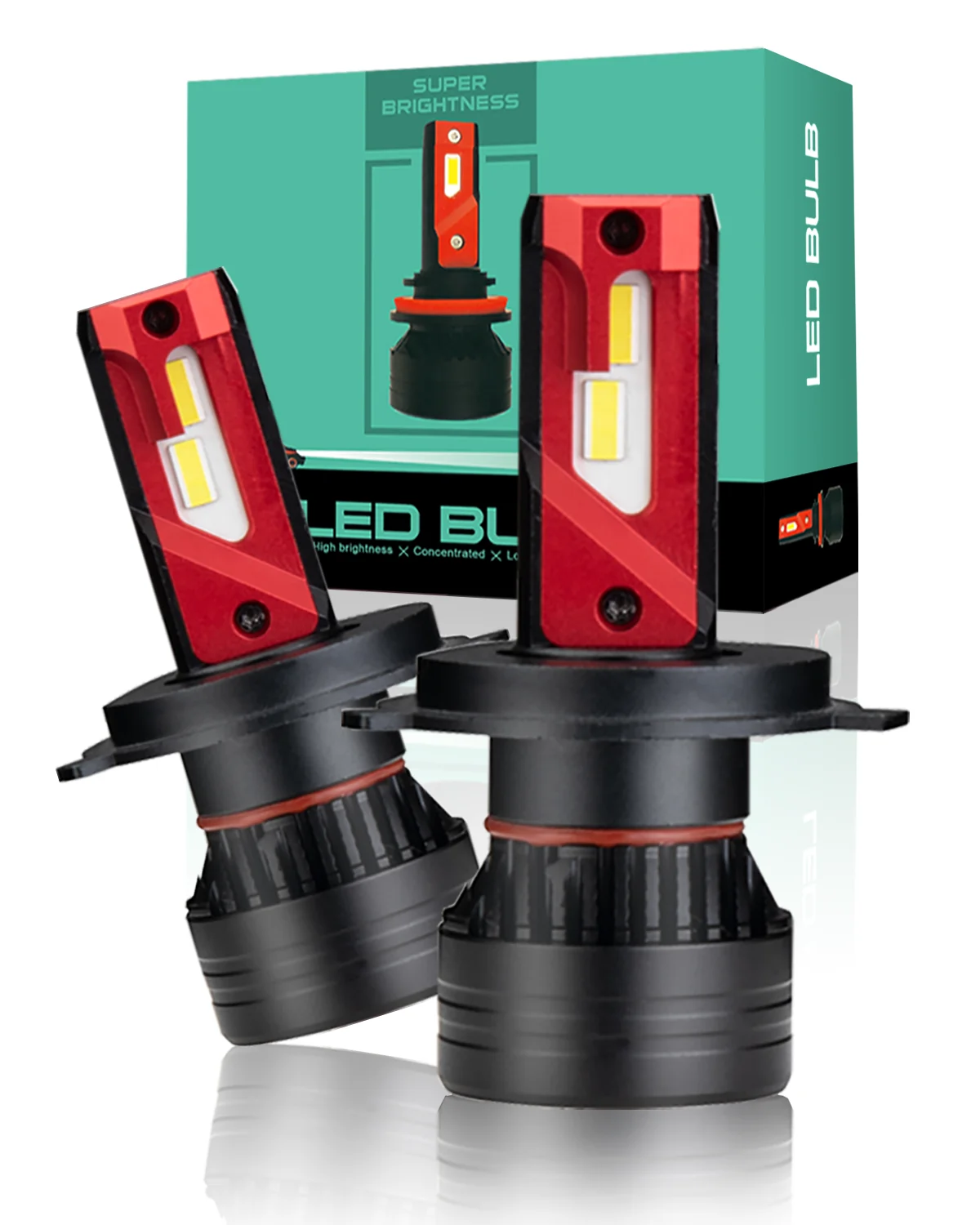 Volodina H11 LED 헤드 라이트 없음 오류 H4 H8 HB4 HB3 자동차 LED 전구 9005 9006 ...