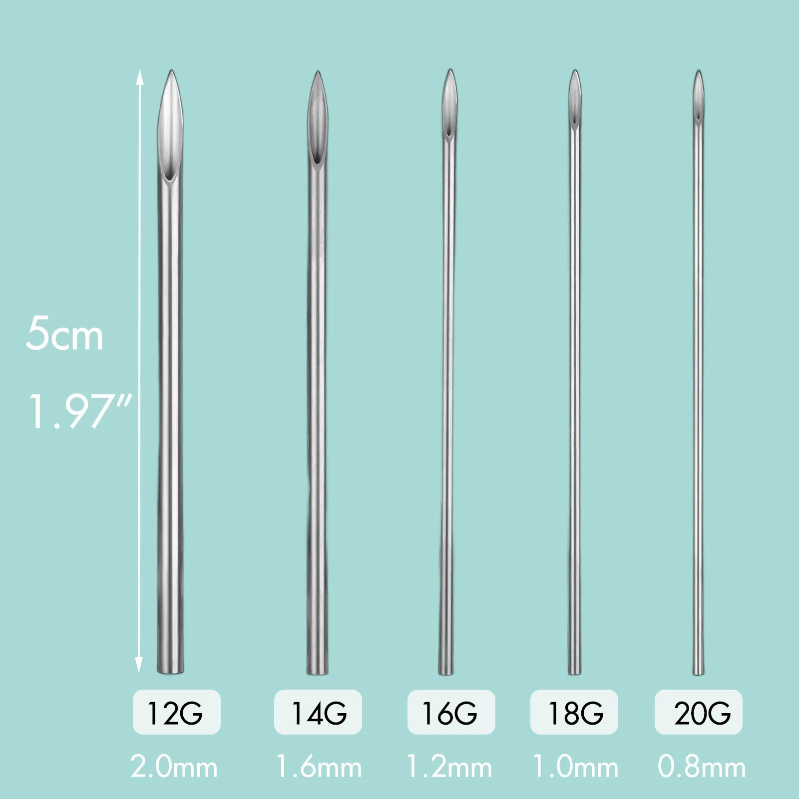 Body Piercing Needles Stainless Steel Sterile Body Piercing Needles ...