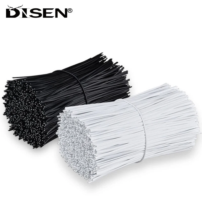 100Pcs-Plastic-Coated-Iron-Wire-Twist-Ties-Cable-Wrap-Organizer-Ties ...