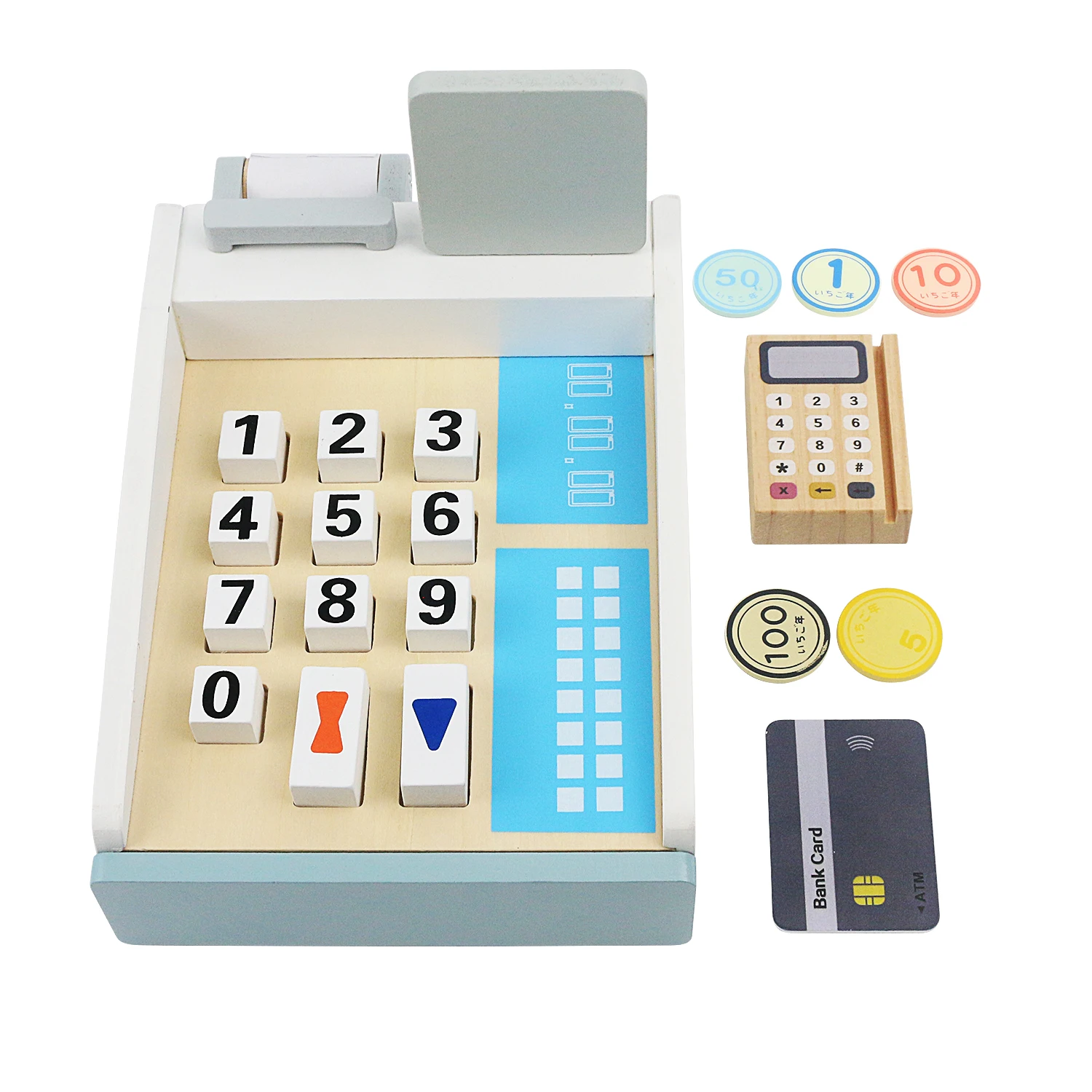 Children-s-wooden-simulation-home-toys-wooden-simulation-cash-registers ...