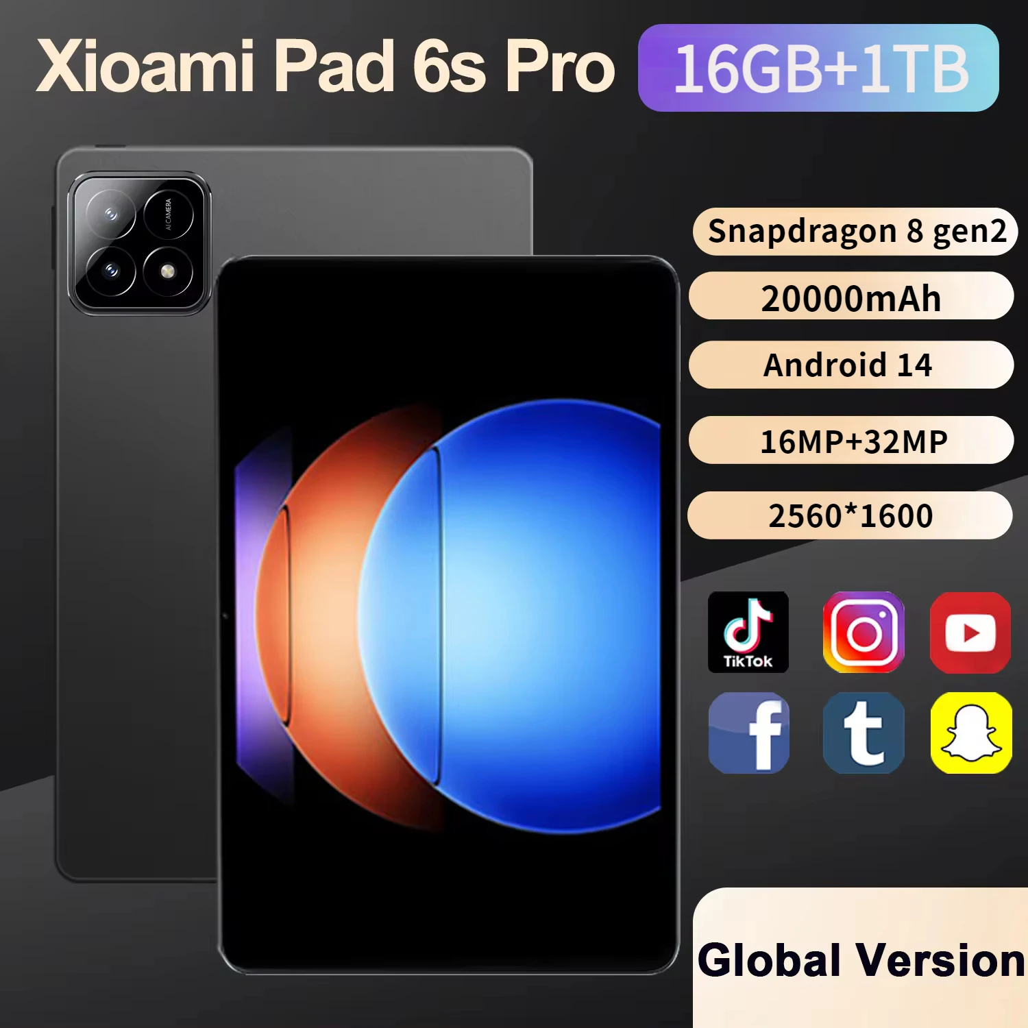 Original-Pad-6s-Pro-Tablet-Android-14-Snapdragon-8-gen2-Global-Version ...