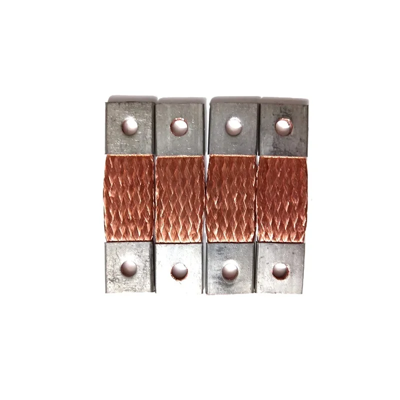 4pcs-Flexible-Copper-Bus-Bar-Braided-57mm-Hole-Central-Pitch-Connector ...