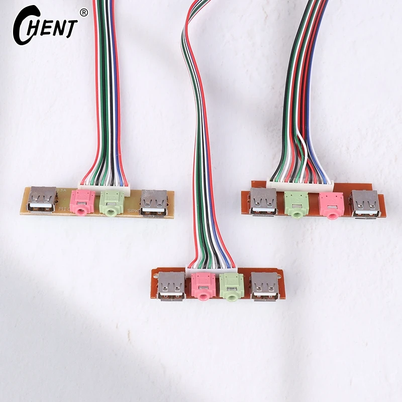 1Pcs-Computer-Chassis-Front-Panel-Audio-Jack-Board-Length-Front-USB ...