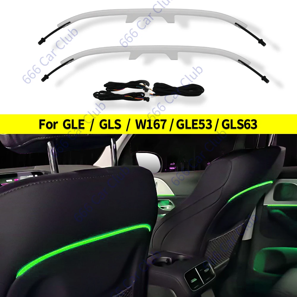 64-Colours-LED-Seat-Back-Lights-For-Mercedes-Benz-GLE-GLS-W167-GLS63 ...