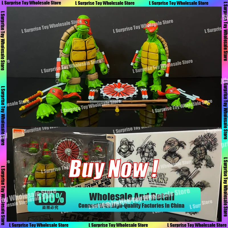 Neca-Tmnt-Turtles-The-First-Turtles-Kevin-Eastman-And-Peter-Laird-SHF ...