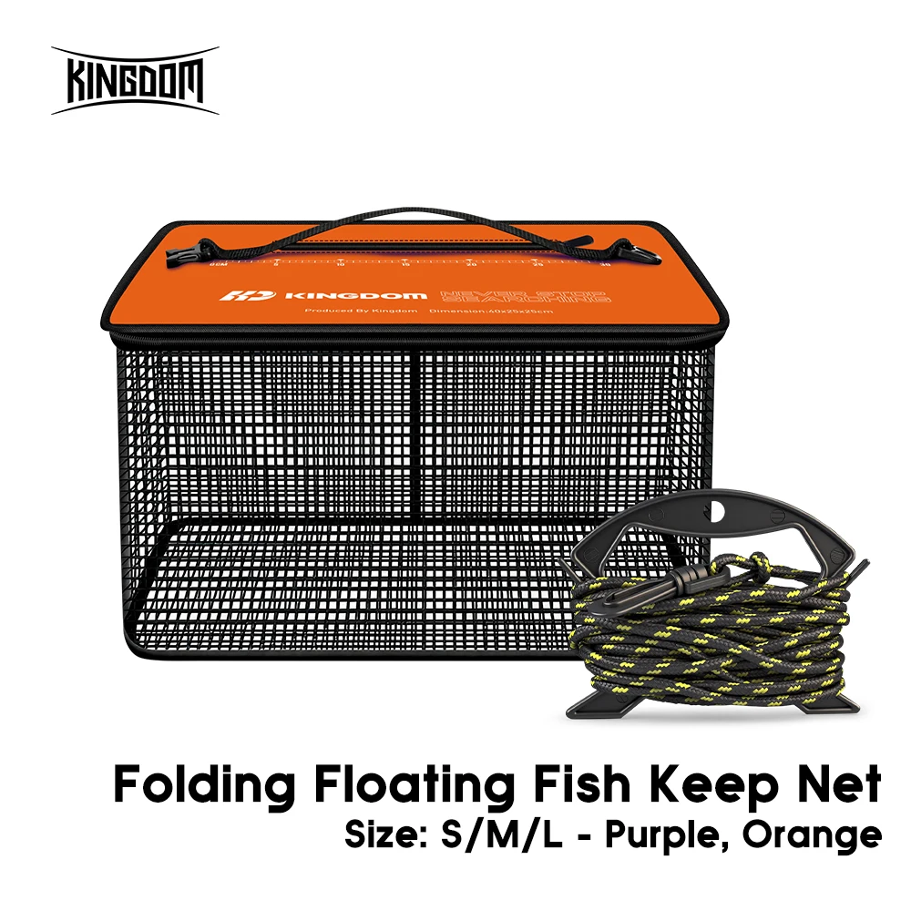 Kingdom Floating Fish Basket For Caught Fish Foldable Fishing Holder ...