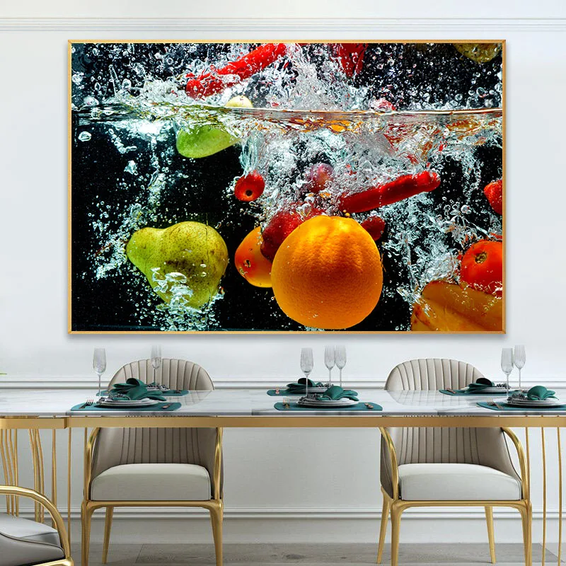Abstract-Water-Fresh-Fruit-Food-Poster-and-Prints-Wall-Art-Canvas ...