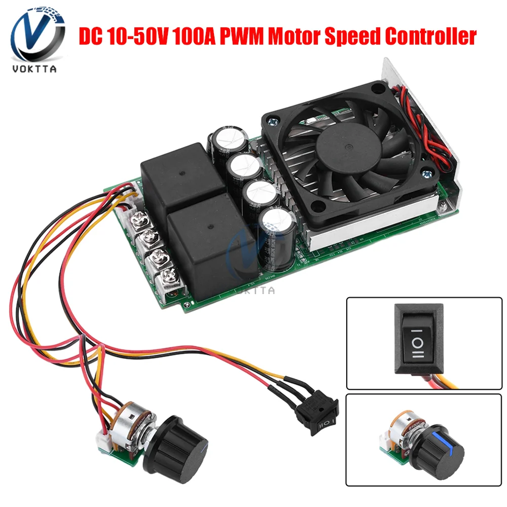 DC10-50V-100A-PWM-Motor-Speed-Controller-3000W-Adjustable-Speed-DC ...